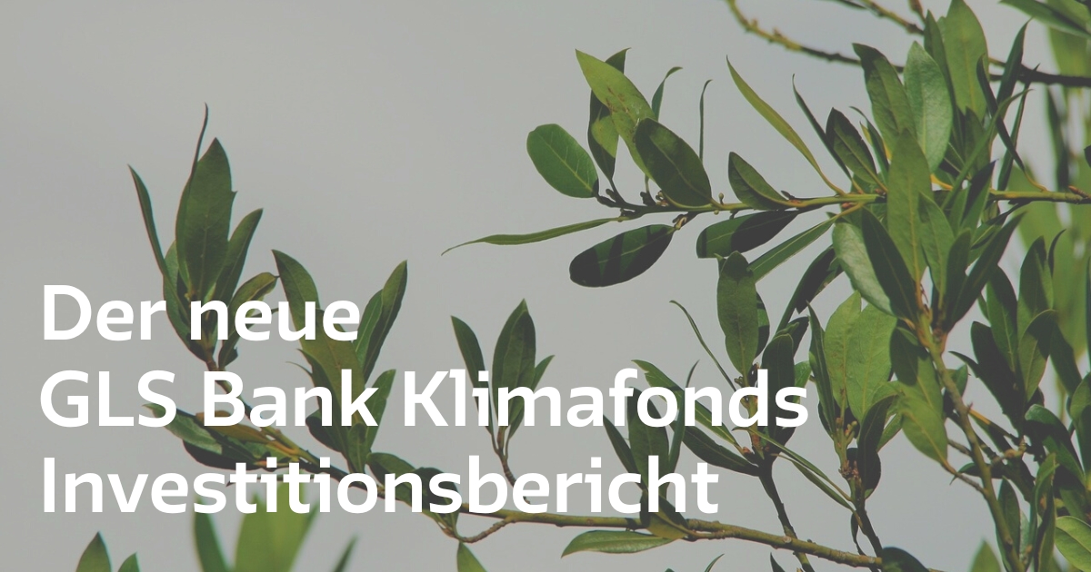 News zu nachhaltigen Fonds - GLS Investments